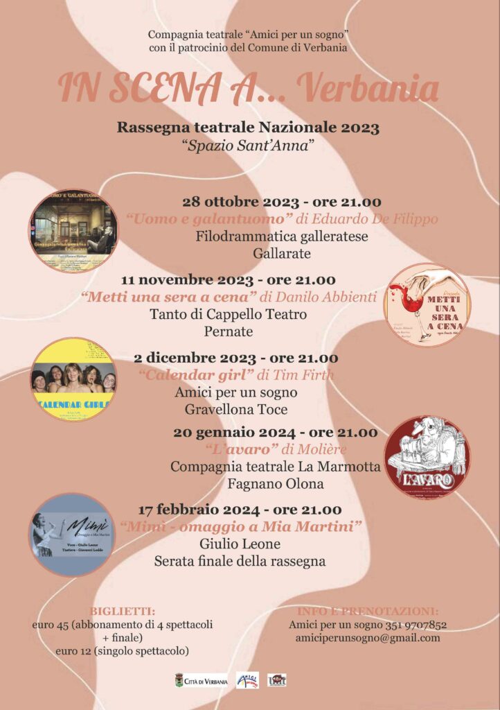 IN SCENA A... VERBANIA - Calendar girl - Uilt Piemonte